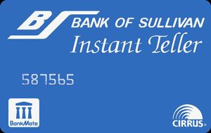 Bank Card: Bank of Sullivan (Instant Teller, United States of ...