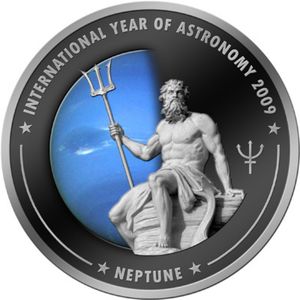 Coin: 1 Dollar (Year of Astronomy - Neptune) (Cook Islands) (2009 ...