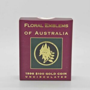 Coin: 100 Dollars (State Floral Emblems - Stuart's Desert Pea. 0.916 Au ...