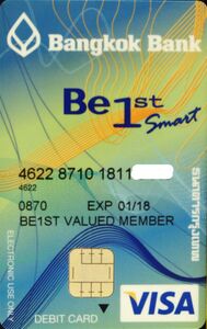 Bank Card: Bangkok Bank Be 1st Smart Visa (Bangkok Bank, ThailandCol:TH ...