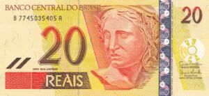 Banknote: 20 Reais (Brazil(2001-2012 ND Issue) Wor:P-250e,Ww :C306