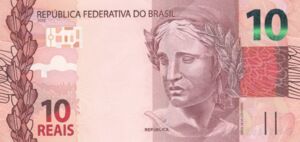 Banknote: 10 Reais (Brazil(2003-2022 República Federativa do Brasil ...