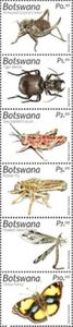 Stamp: Insects of Botswana (Botswana(Insects (2019)) Mi:BW 1102-1107,Sn ...