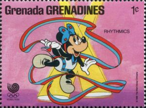 Stamp: Rhythmic gymnastics - Minnie (Grenada Grenadines(Summer Olympic ...