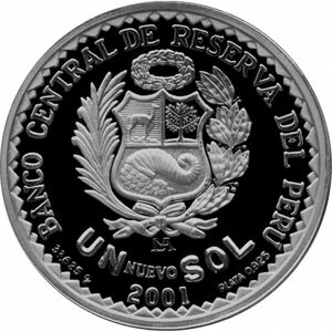 Coin: 1 Nuevo Sol (50th Anniversary of Numismatic Society of Peru ...