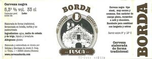 Drink Label: Fusca (Cerveza artesana Borda, SpainCol:ES-BEER-000681