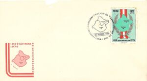 Philatelic Product: Map of Tacna and Tarata Provinces (PeruMi:PE FDC1021