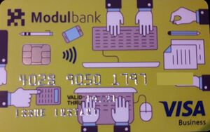 Bank Card: Modulbank Visa Business (Modulbank, RussiaCol:RU-VI-1395.03