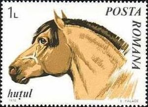 Stamp: Huzule Horse (Equus ferus caballus) (Romania(Horses (1970)) Mi ...