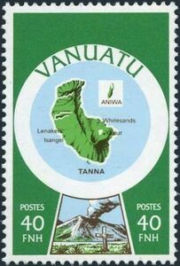 Stamp: Tanna Aniwa; French Edition ("POSTES") (Vanuatu(Definitives ...