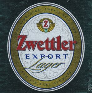 Drink Label: Zwettler Export Lager (Privatbrauerei Zwettl, AustriaCol ...