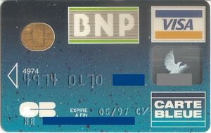 Bank Card: Bnp Cb (BNP Paribas, FranceCol:FR-VI-0006.01