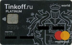 Bank Card: Tinkoff.ru Platinum Black MC World (Tinkoff Credit Systems ...