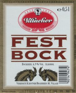 Drink Label: Villacher Festbock (Brauerei Villach, AustriaCol:AT-BEER ...