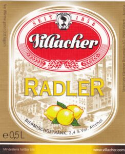 Drink Label: Villacher Radler (Brauerei Villach, AustriaCol:AT-BEER-006258