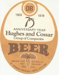 Drink Label: Db Beer (Dominion Breweries Ltd, New ZealandCol:NZ-BEER-000017