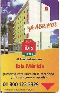 Hotel Card: Ibis Hotel Mérida (Ibis, MexicoCol:MEX-01085