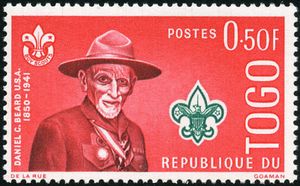 Stamp: Daniel C. Beard (1850-1941) (Togo(Scouting (1961)) Mi:TG 313A,Sn ...