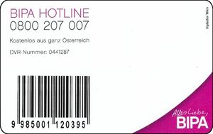 Functional Card: Bipa Card (Pharmacies and Drugstores, Austria(Bipa ...