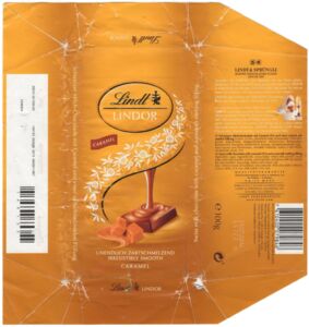 Chocolate Wrapper: Lindt Lindor Caramel (Lindt & Sprüngli AG ...