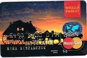 Bank Card: Wells Fargo Mastercard (Wells Fargo, United States of ...