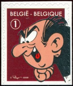 Stamp: The Smurfs Selfadh. - Gargamel (Belgium(The Smurfs) Mi:BE 3869 ...
