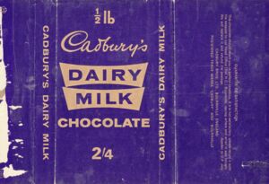 Chocolate Wrapper: Cadbury's Dairy Milk Chocolate (Cadbury Ltd, United ...