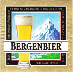 Drink Label: Bergenbier (S.C. Bergenbier S.A., RomaniaCol:RO-BEER-001404