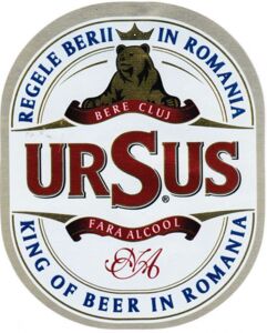 Drink Label: Ursus Fara alcool (Ursus Breweries S.A., RomaniaCol:RO ...