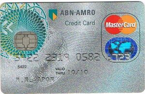 Tarjeta de Banco: MasterCard (ABN-AMRO Bank, Países BajosCol:NL-MC-0011-1