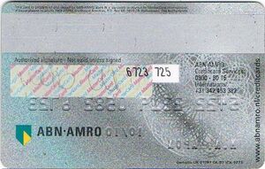 Bank Card: MasterCard (ABN-AMRO Bank, NetherlandsCol:NL-MC-0011-1