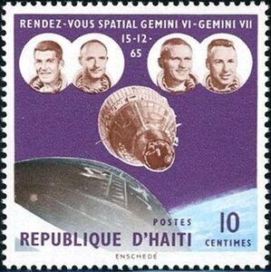 Stamp: Rendezvous of Gemini VI and VII (Haiti(Rendezvous of Gemini VI ...