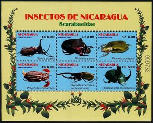 Stamp: Insects of Nicaragua - Beetles (Nicaragua(Insects of Nicaragua ...