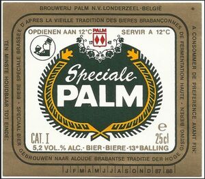 Drink Label: Speciale Palm (Brouwerij Palm, BelgiumCol:BE-BEER-018239