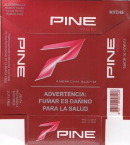 Cigarette Pack: Pine red (Korea, SouthCol:KR-CT-0026