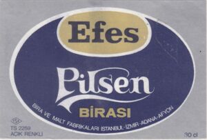 Drink Label: Efes Pilsen (Anadolu Efes Biracılık ve Malt San.A.Ş ...