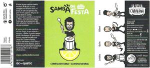 Drink Label: Samba de Festa jotinha (Cerveza artesana La Vella Caravana ...