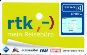 Functional Card: rtk Reisebüro (Payback, Germany, Federal Republic(rtk ...