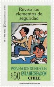 Stamp: PreCheck car safety features (Chile(Recreational safety) Mi:CL ...