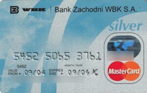 Bank Card: Silver (Bank Zachodni WBK, PolandCol:PL-MC-0411