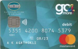 Bank Card: National Bank of Greece MasterCard Go 4 more (10/17 ...
