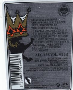 Etiqueta de bebida: Leon Beer (Photos Photiades Breweries Ltd ...