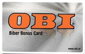 Functional Card: OBI - Biber Bonus Card (Shops - Building Materials ...