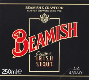 Drink Label: Beamish Irish Stout (Beamish & Crawford plc, IrelandCol:IE ...