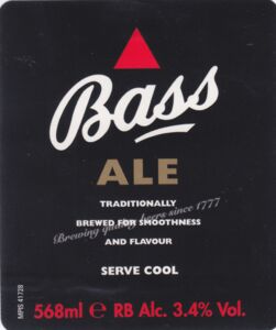 Drink Label: Bass Ale (Tennents Ireland, IrelandCol:IE-BEER-000026