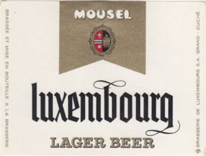 Drink Label: Mousel Luxembourg Lager Beer (Brasserie de Diekirch ...