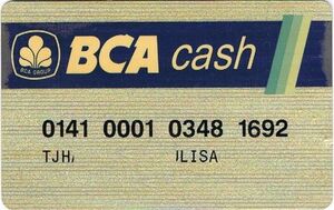 Bank Card: BCA cash (Bank Central Asia, IndonesiaCol:ID-GM-0087