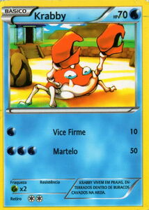 Game Card: Krabby (Pokémon(Básico) Col:PKM-UNK-003