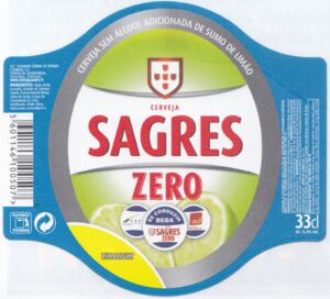 Drink Label: Sagres Zero (SCC-Sociedade Central de Cervejas e Bebidas ...