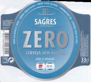 Drink Label: Sagres Zero (SCC-Sociedade Central de Cervejas e Bebidas ...
